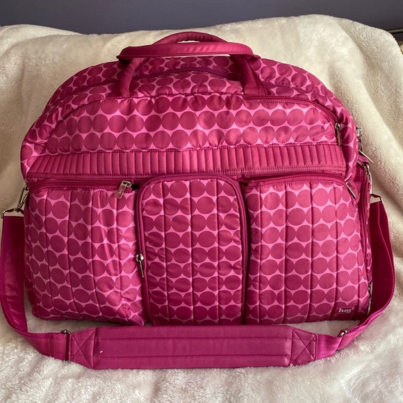 lug | Bags | Lug Large Quilted Pink Duffel Bag | Poshmark
